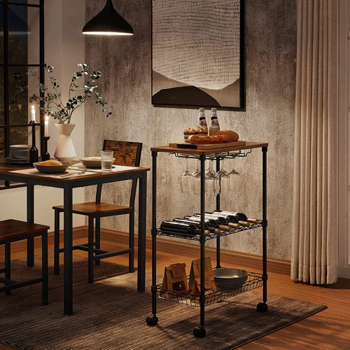 17 Stories Mirko Metal Bar Cart - Wayfair Canada
