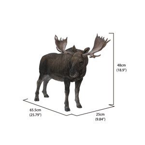 Hi-Line Gift Ltd. Standing Moose Statue | Wayfair