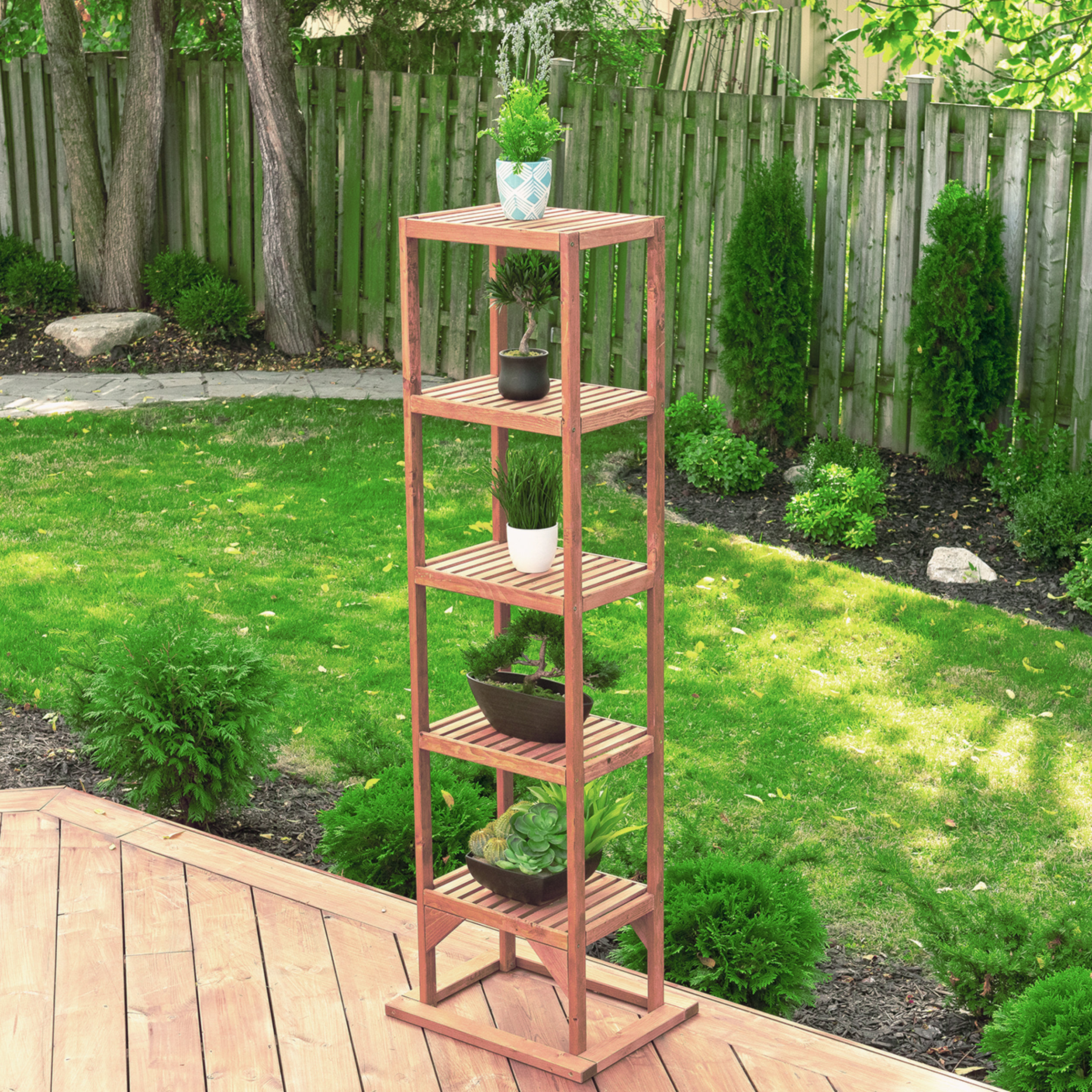 Leisure Season Tower Plant Stand | Wayfair