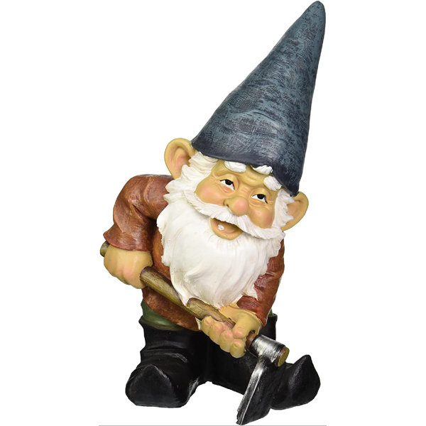 Trinx QM24337001 Garden Gnome Statue - Outdoor Garden Gnomes - Funny ...