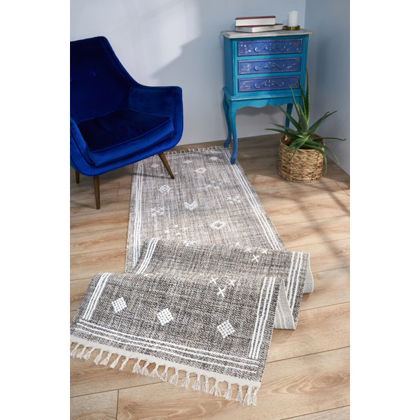 Gracie Oaks Dorning Boise Machine Woven Cotton Brown Rug | Wayfair.co.uk