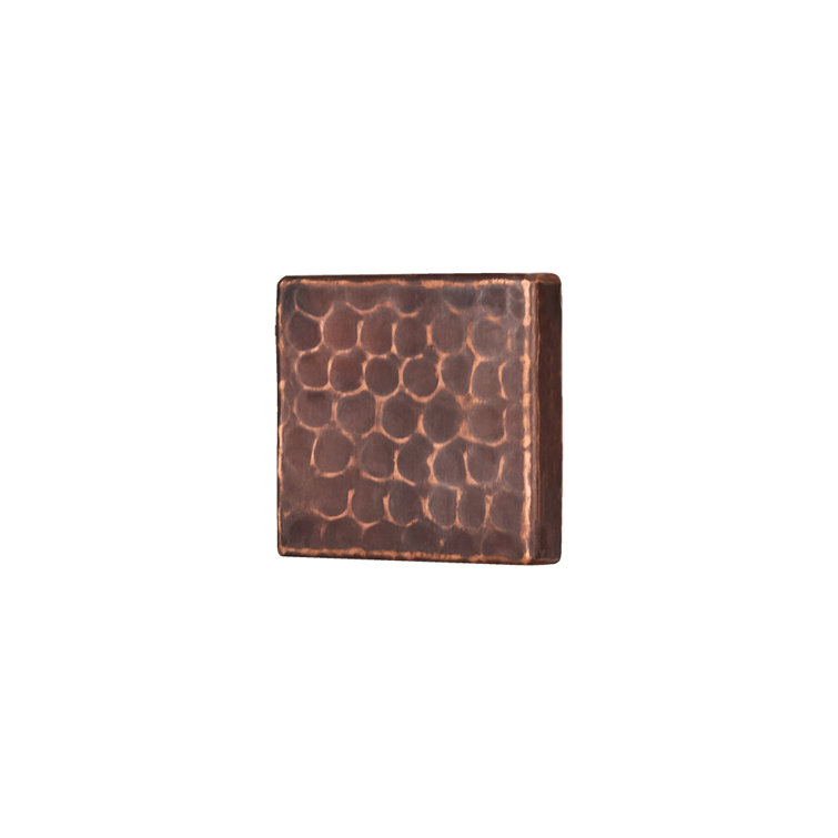 Premier Copper Products 2" x 2" Hammered Copper Tile & Reviews | Wayfair