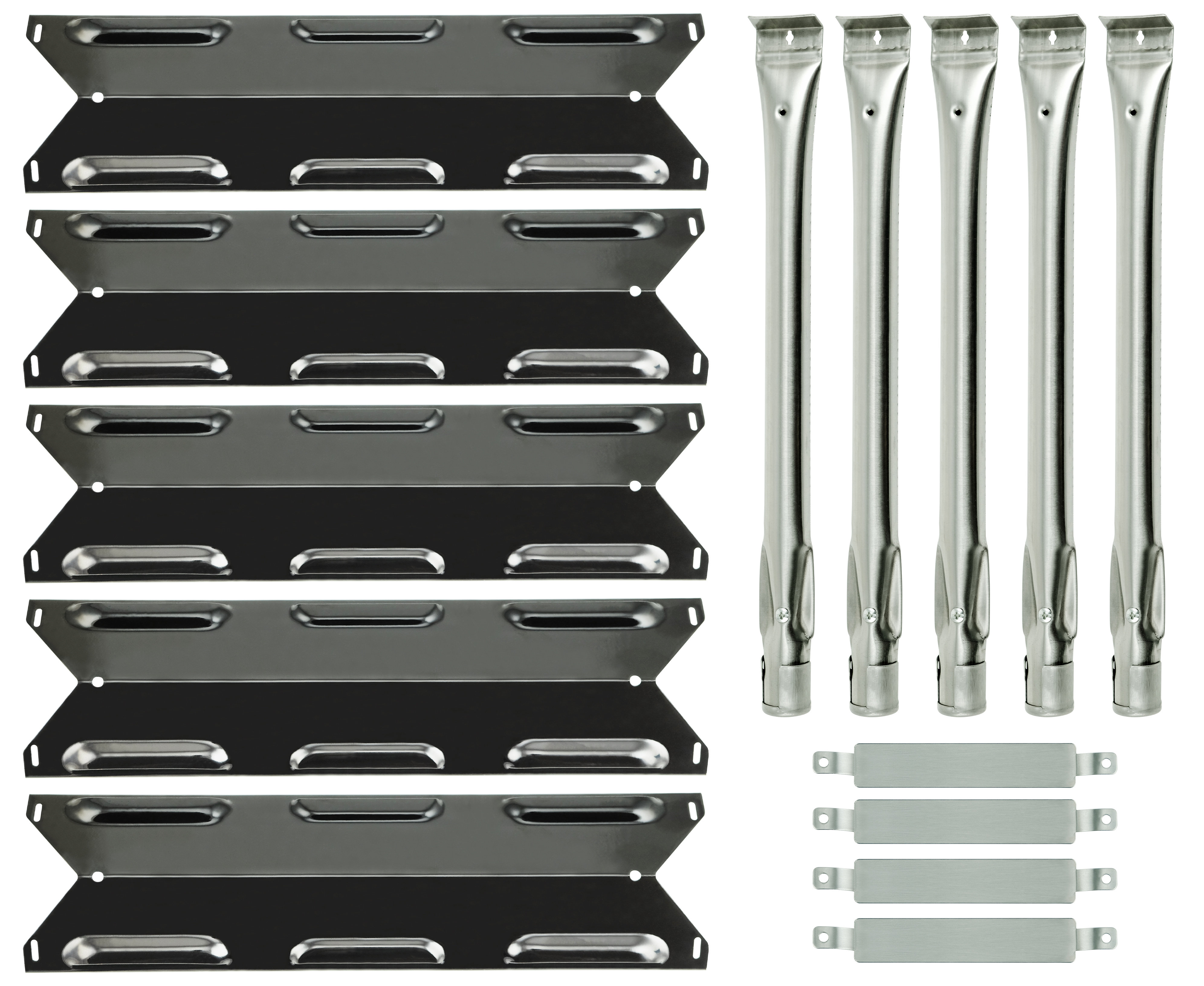 Permasteel 5 Burner Replacement Grill Parts Package (Burners And Flame Tamers Included ...