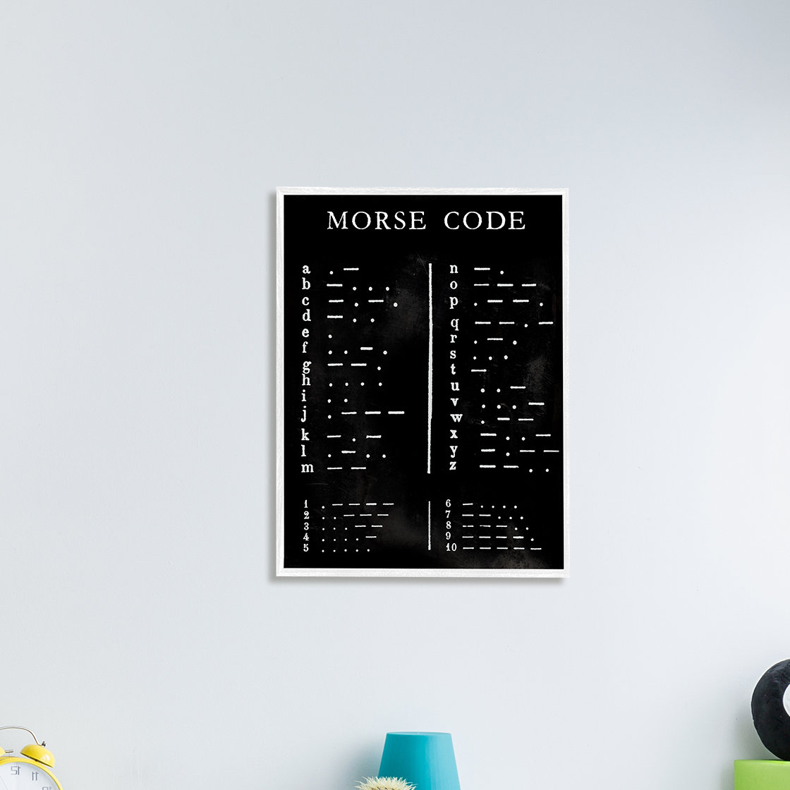 Stupell Industries Vintage Morse Code Chart Alphabet And Numerals by ...