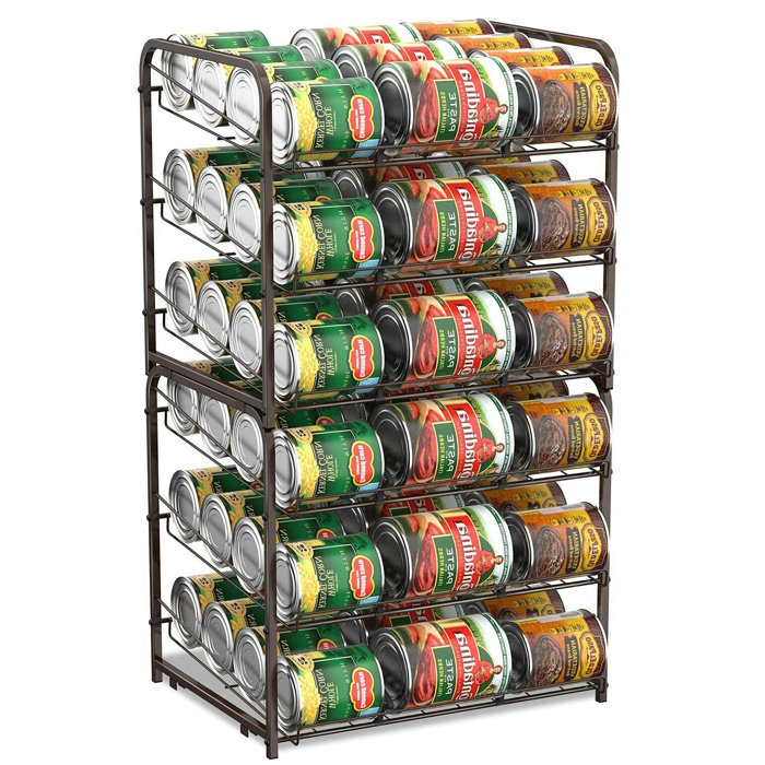 Prep & Savour Stackable Can Rack Organizer for 72 Can Kitchen ...