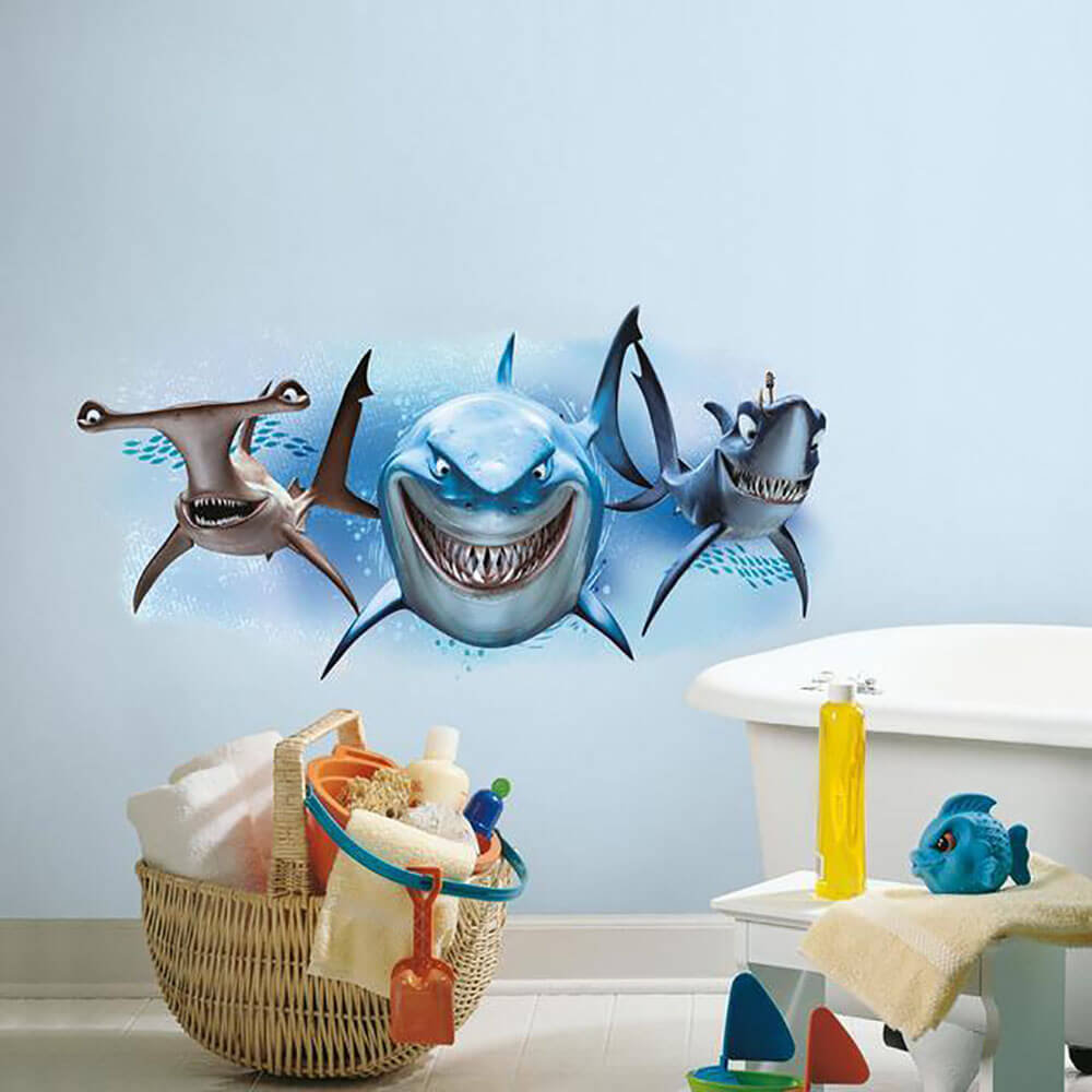 Wallhogs Finding Nemo Sharks Giant Wall Decal | Wayfair