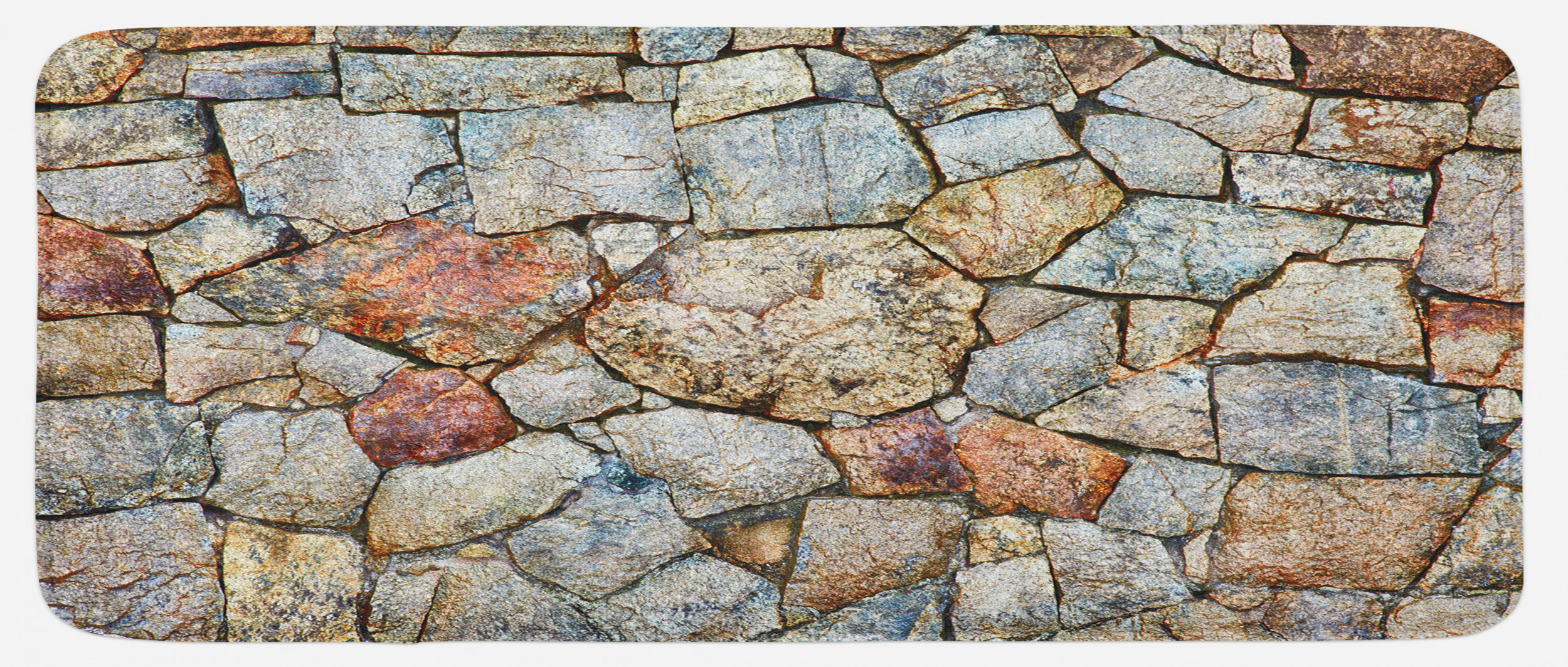 Bless international Cobblestone Kitchen Mat | Wayfair