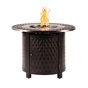 Lark Manor Delrick 24.5'' H x 34'' W Aluminum Propane Outdoor Fire Pit ...