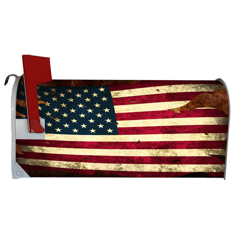 VWAQ Worn American Flag Decorative Mailbox Cover | Wayfair