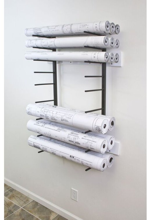 Brookside Design VRW46 High Capacity Blueprint Storage Roll File Wall ...