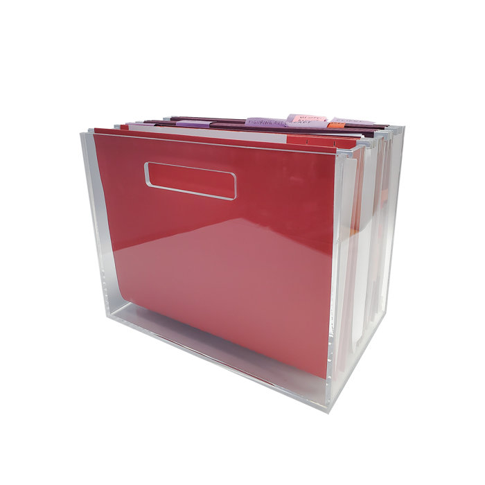 PWD Clear Acrylic File Box | Wayfair.ca