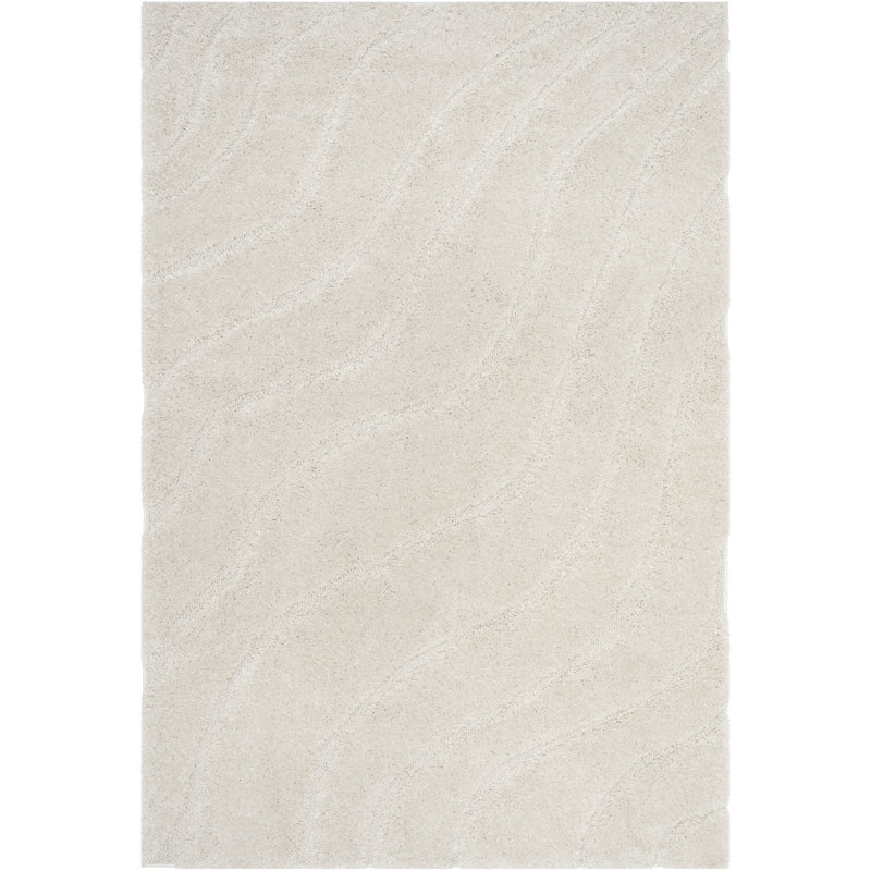 Ebern Designs Stacie Abstract Cream Area Rug & Reviews | Wayfair