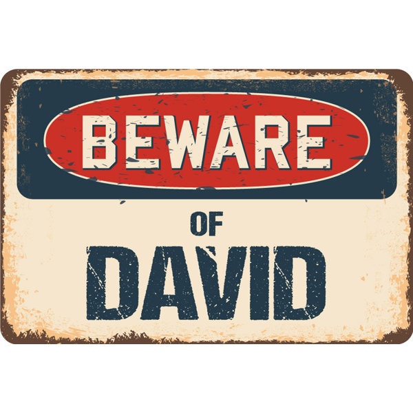 SignMission Beware of David Sign | Wayfair