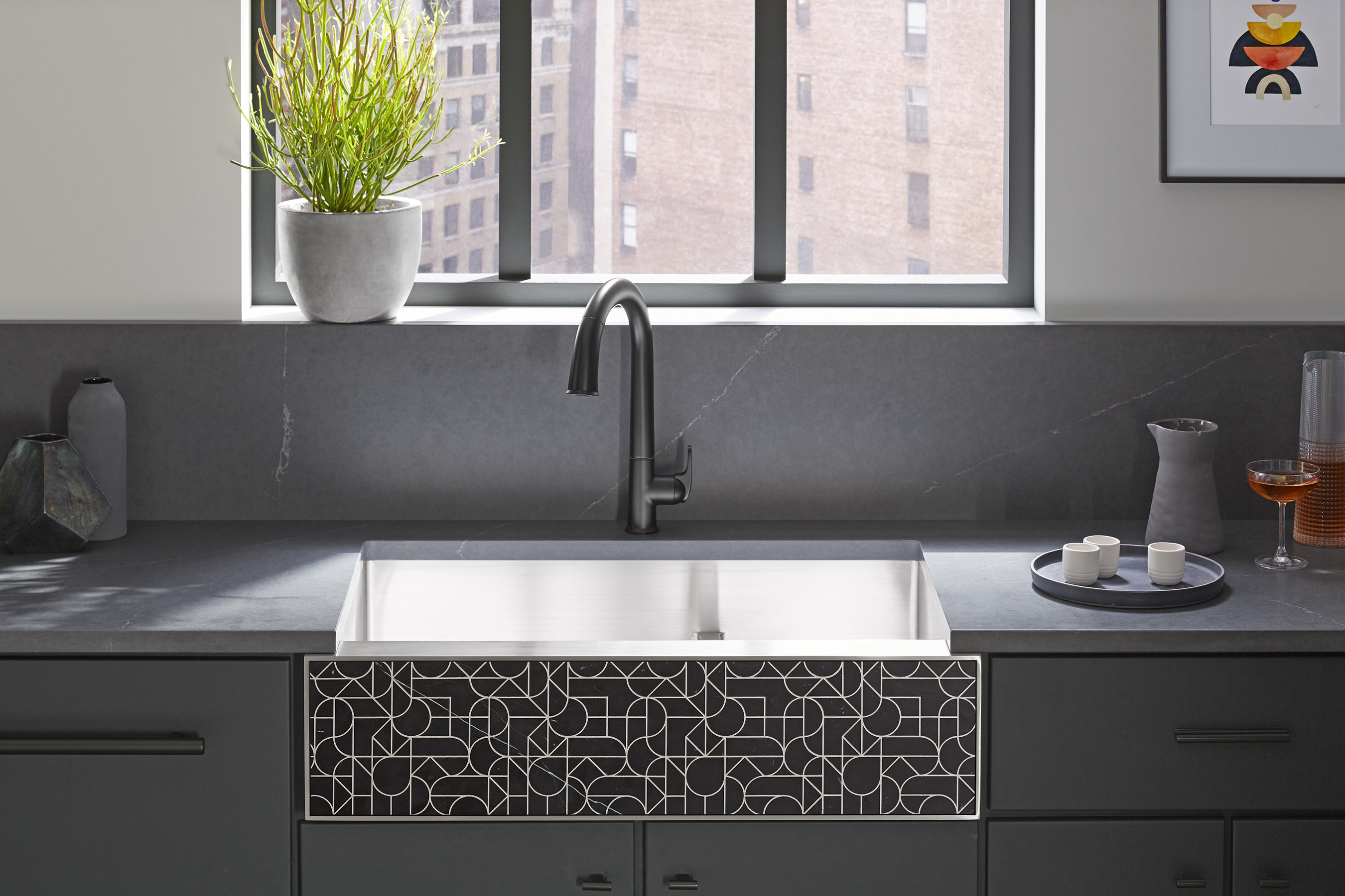 Kohler Tailor Smartdivide® 35.5" L x 21.25" W Double Basin Farmhouse ...