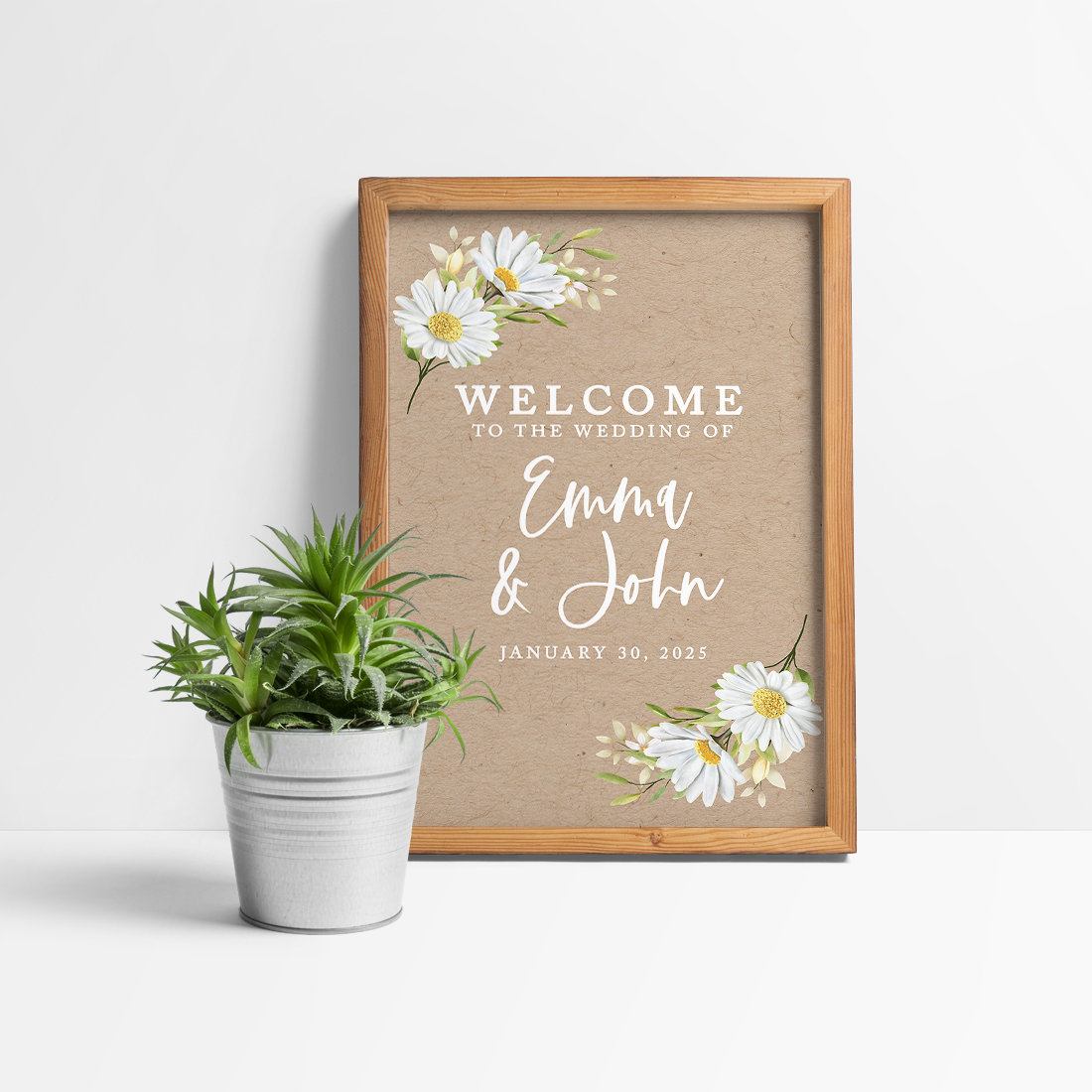 Koyal Wholesale Paper Wedding Welcome Sign | Wayfair