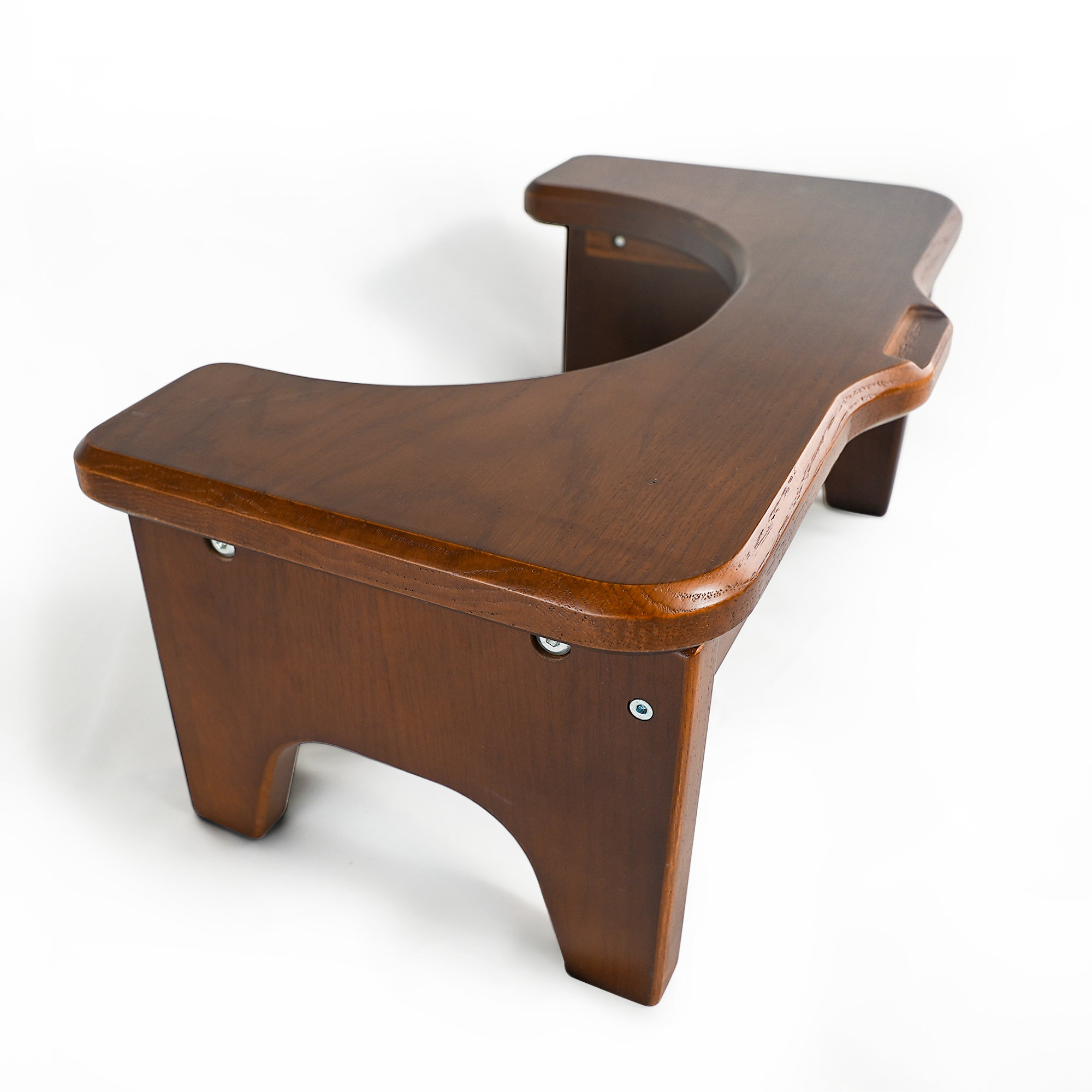 CONSDAN Squatting Toilet Stool, USA Grown Solid Oak, Constipate Helper ...