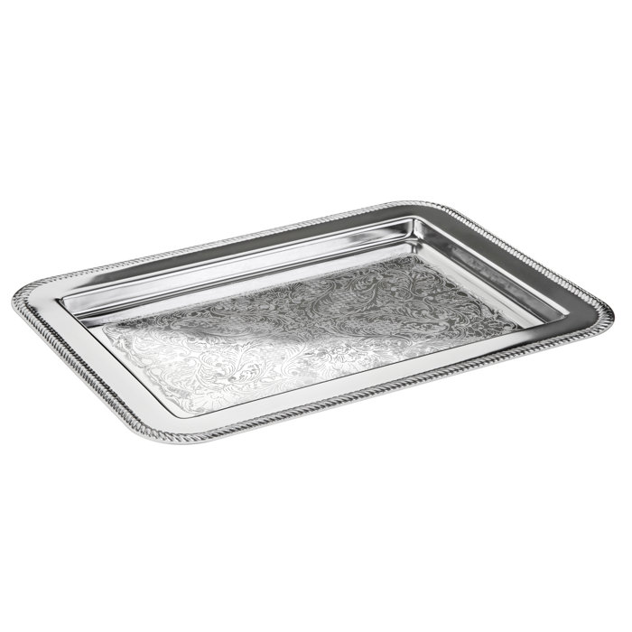Corbell Silver Company Queen Anne Silver Plated Tray | Wayfair