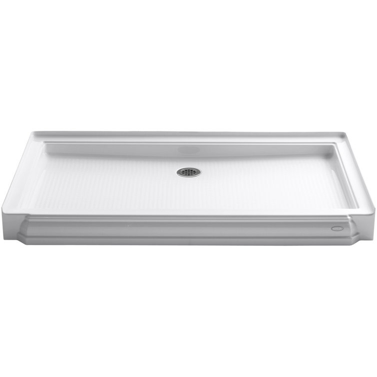 K-9568-0 Kohler Memoirs 60" x 34" Single Threshold Rear Center Drain ...