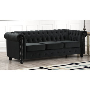 Wayfair | Black Chesterfield Sofas You'll Love in 2022