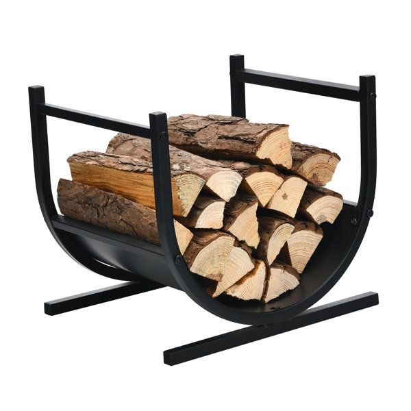 Red Barrel Studio® 17'' W Metal Log Rack & Reviews | Wayfair