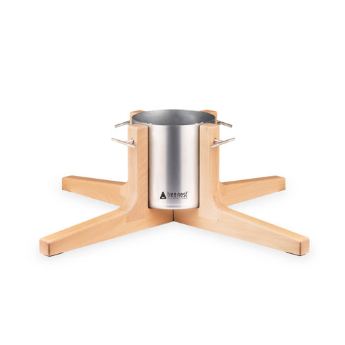 TreeNest Rustic Live Tree Stand & Reviews | Wayfair