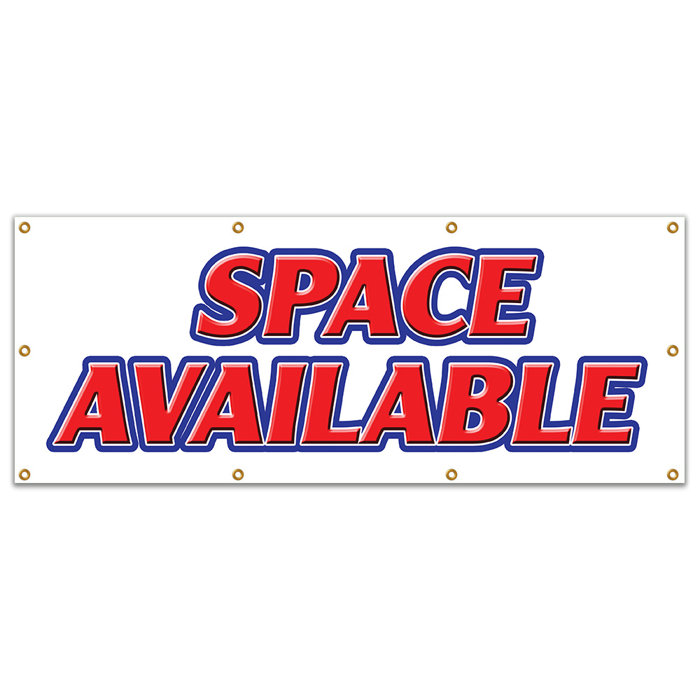 SignMission Space Available Banner Sign | Wayfair