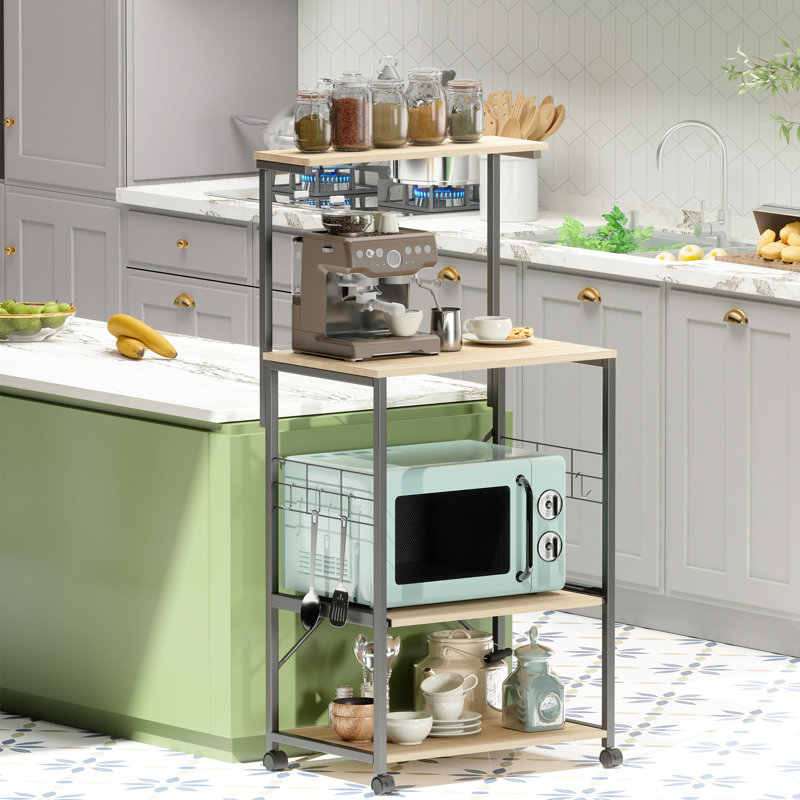 Blue Elephant 60Cm Kitchen Trolley with Locking Wheels & Reviews ...