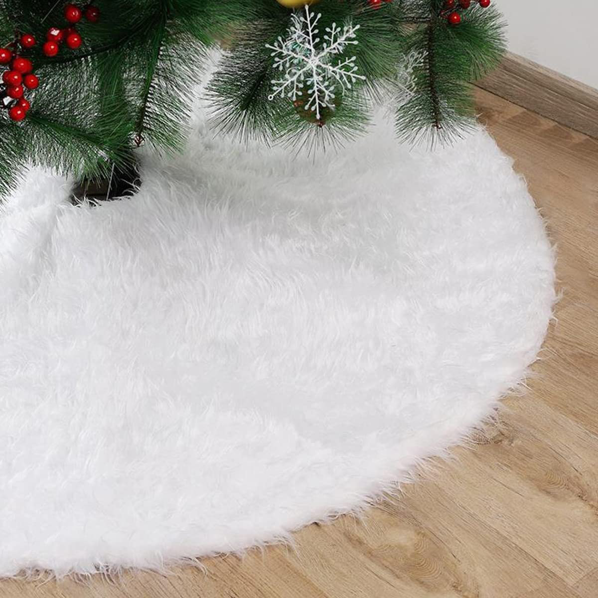 JOW Faux Fur Tree Skirt | Wayfair