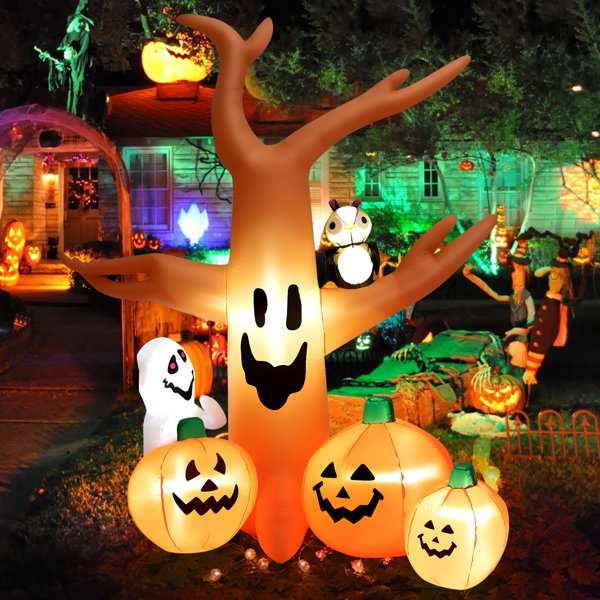 The Holiday Aisle® Halloween Decoration Blow Up Dead Tree Inflatable ...