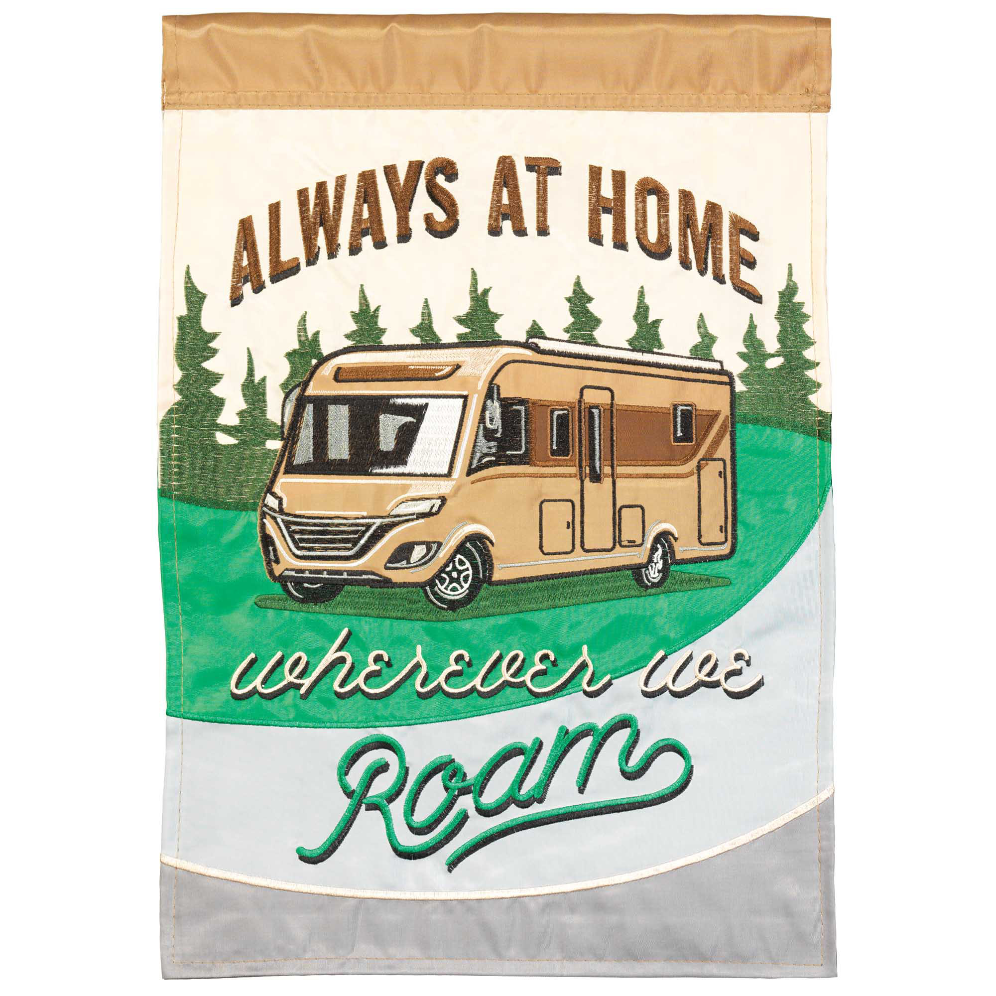 DicksonsInc Fall Motorhome Always at Home 2-Sided Polyester Flag | Wayfair