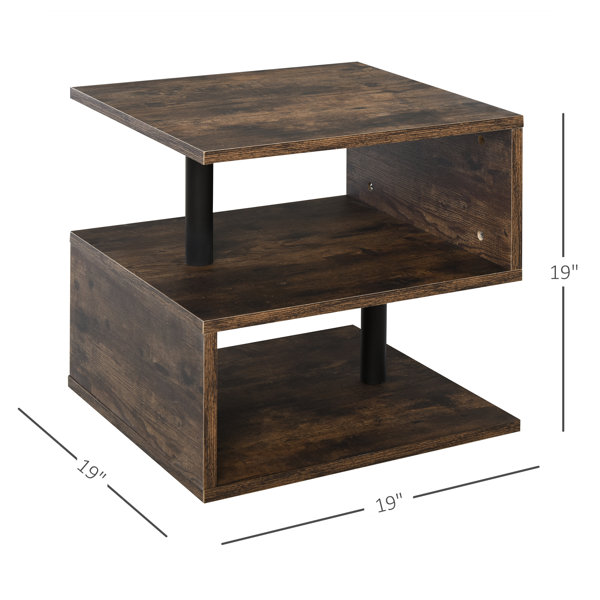 Millwood Pines Michaelson 19'' Tall Floor Shelf End Table & Reviews ...