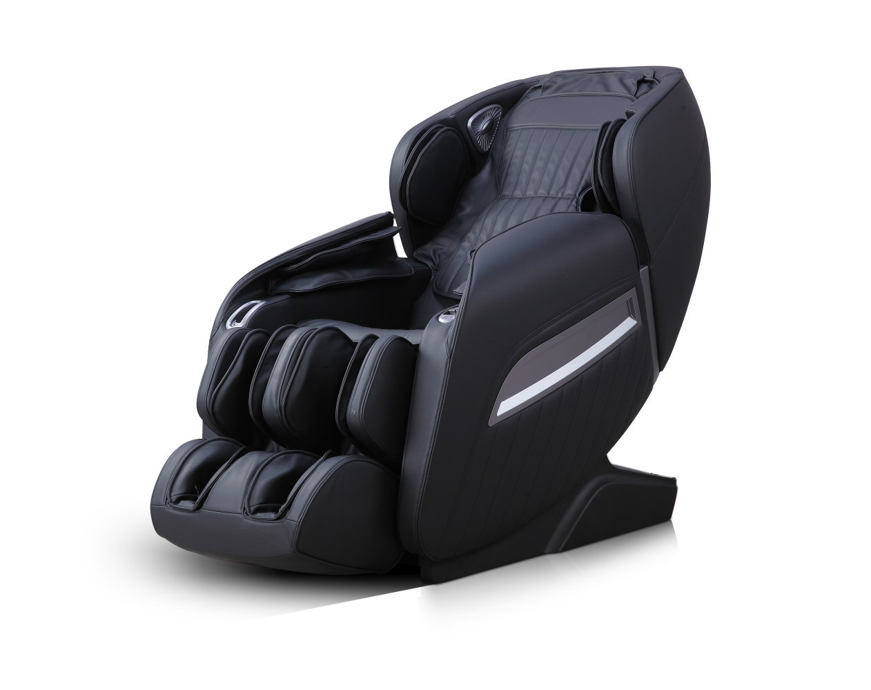 Inbox Zero Faux Leather Power Reclining Adjustable Width Heated Massage ...