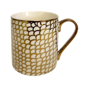 Certified International Mosaic Set Of 6Gold Plated Mugs & Reviews ...