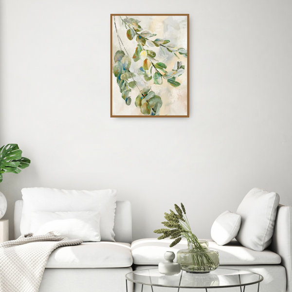 Red Barrel Studio® Eucalyptus II Crop - Floater Frame Print on Canvas ...