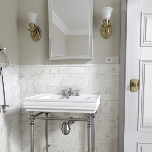 Merola Tile Classico Carrara 3" x 6" Ceramic Stone Look Subway Wall ...