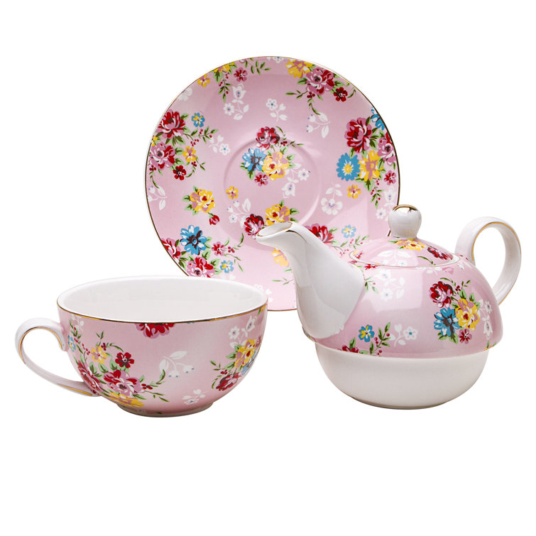 Ophelia & Co. Porcelain Tea For One Set | Wayfair