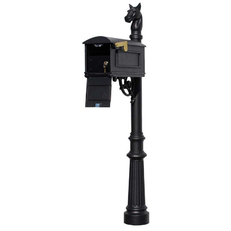 Qualarc Lewiston Locking Post Mounted Mailbox | Wayfair