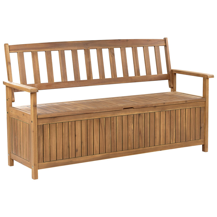 Rosalind Wheeler Chermaine Wooden Storage Bench | Wayfair.co.uk