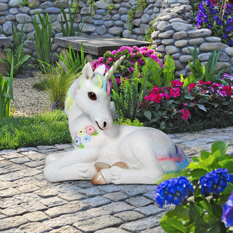Design Toscano Sparkle the Mystical Magical Resting Unicorn Statue ...