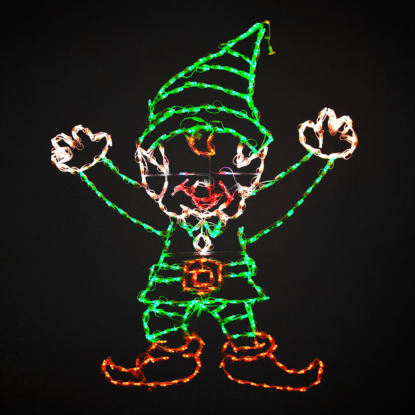 The Holiday Aisle® Elf Carrying Gifts Lighted Display | Wayfair