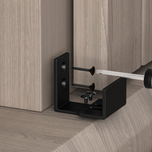 HERACLES U-Shape Adjustable Wall-Mounted Door Bottom Metal Steel Floor ...