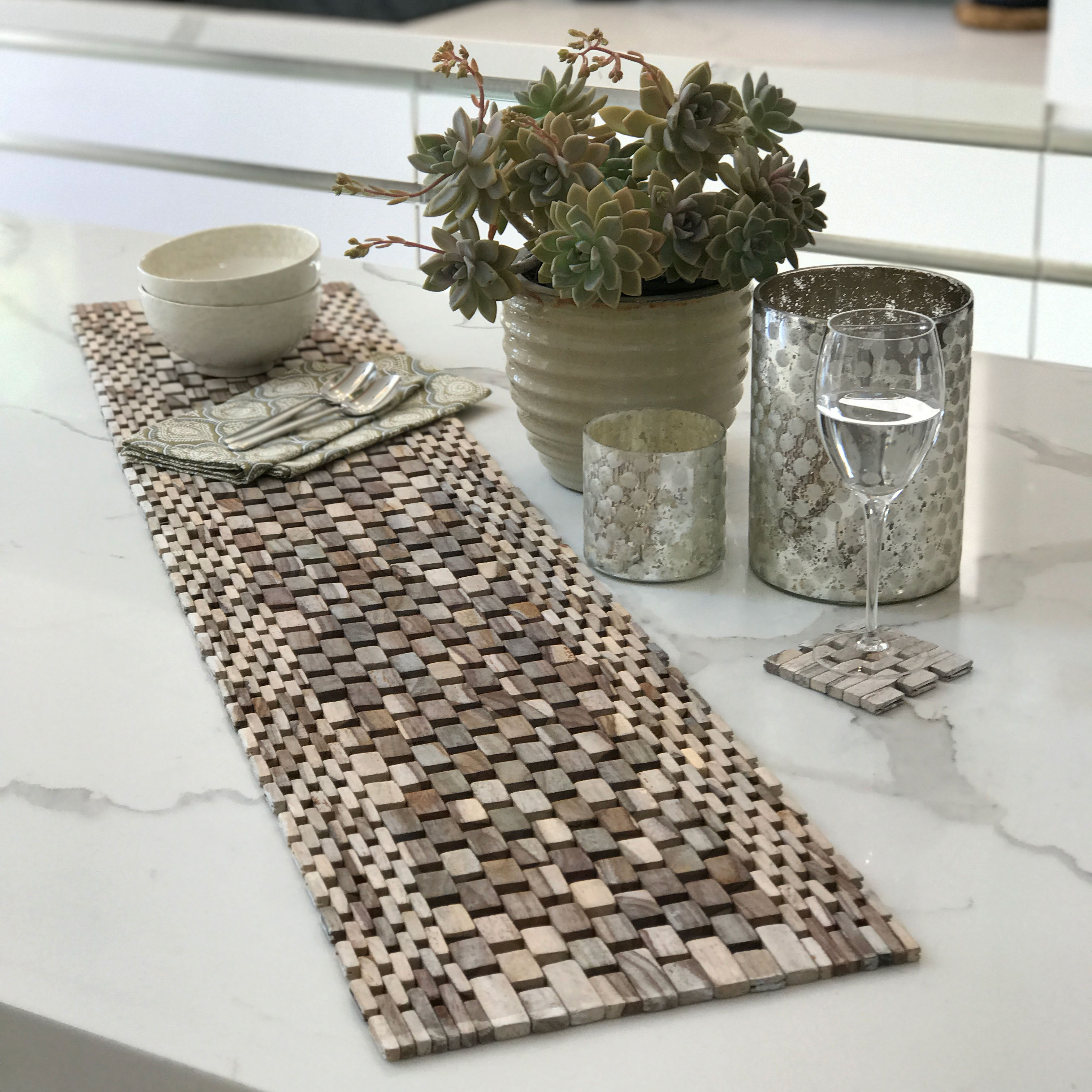 Union Rustic Gupton Rectangular Geometric Table Runner & Reviews | Wayfair