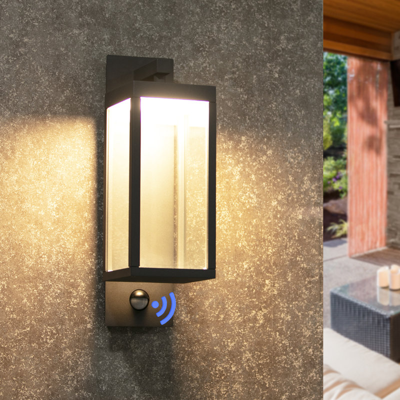 Latitude Run® Dusk To Dawn Photocell Sensor Outdoor Wall Sconce ...