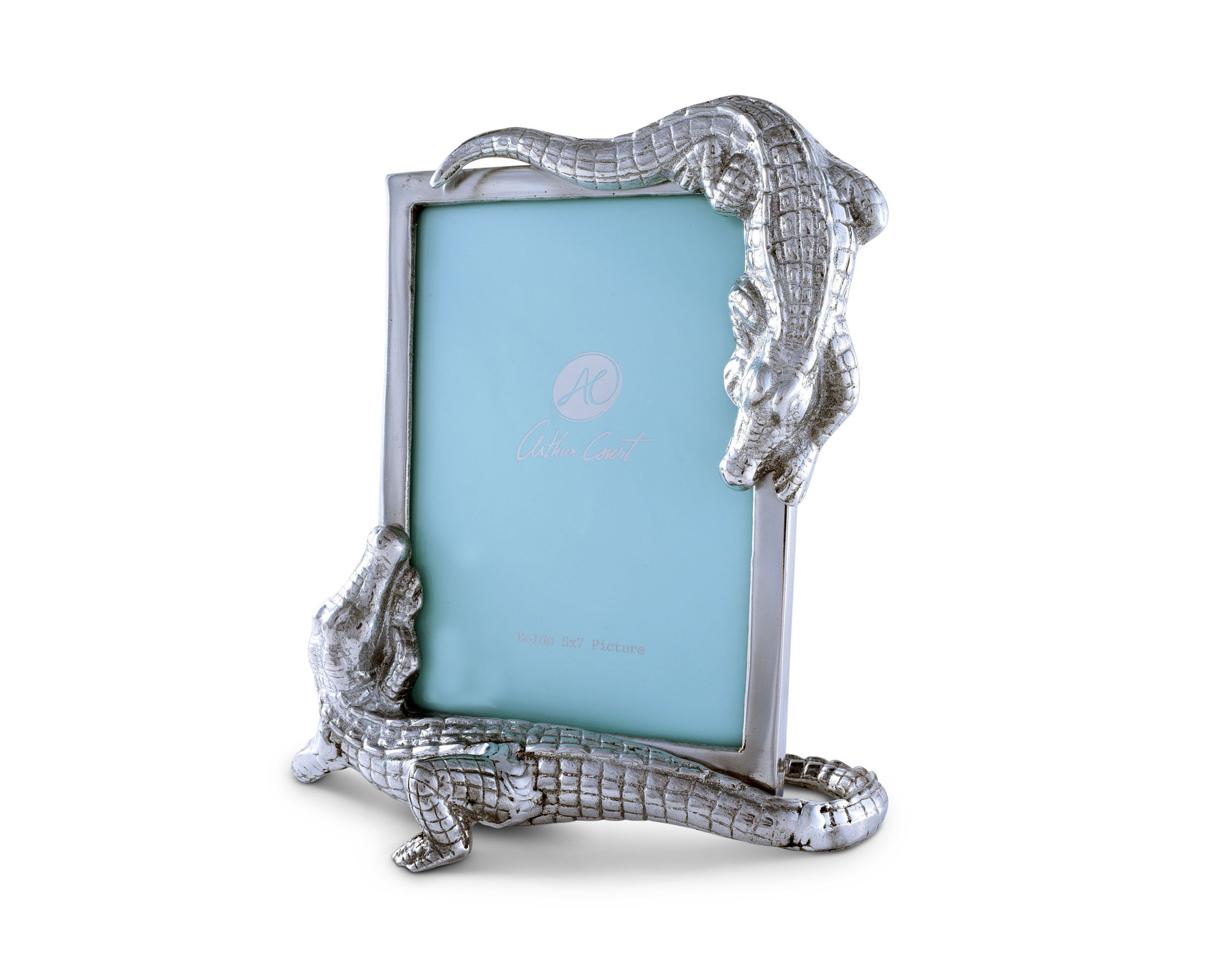 Arthur Court Alligator Metal Picture Frame | Wayfair