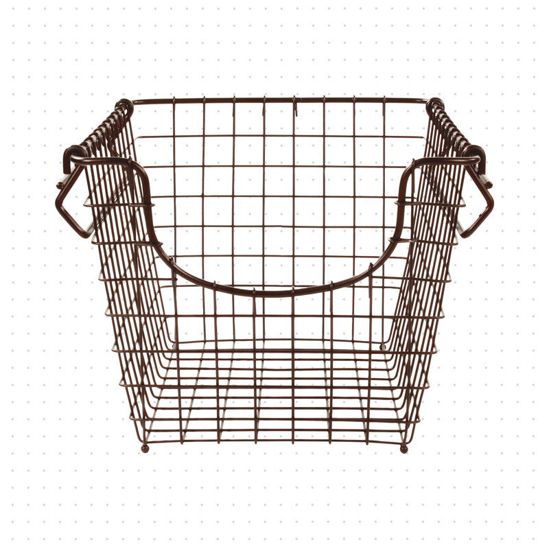 Dotted Line™ Scoop Stacking Metal/Wire Basket & Reviews