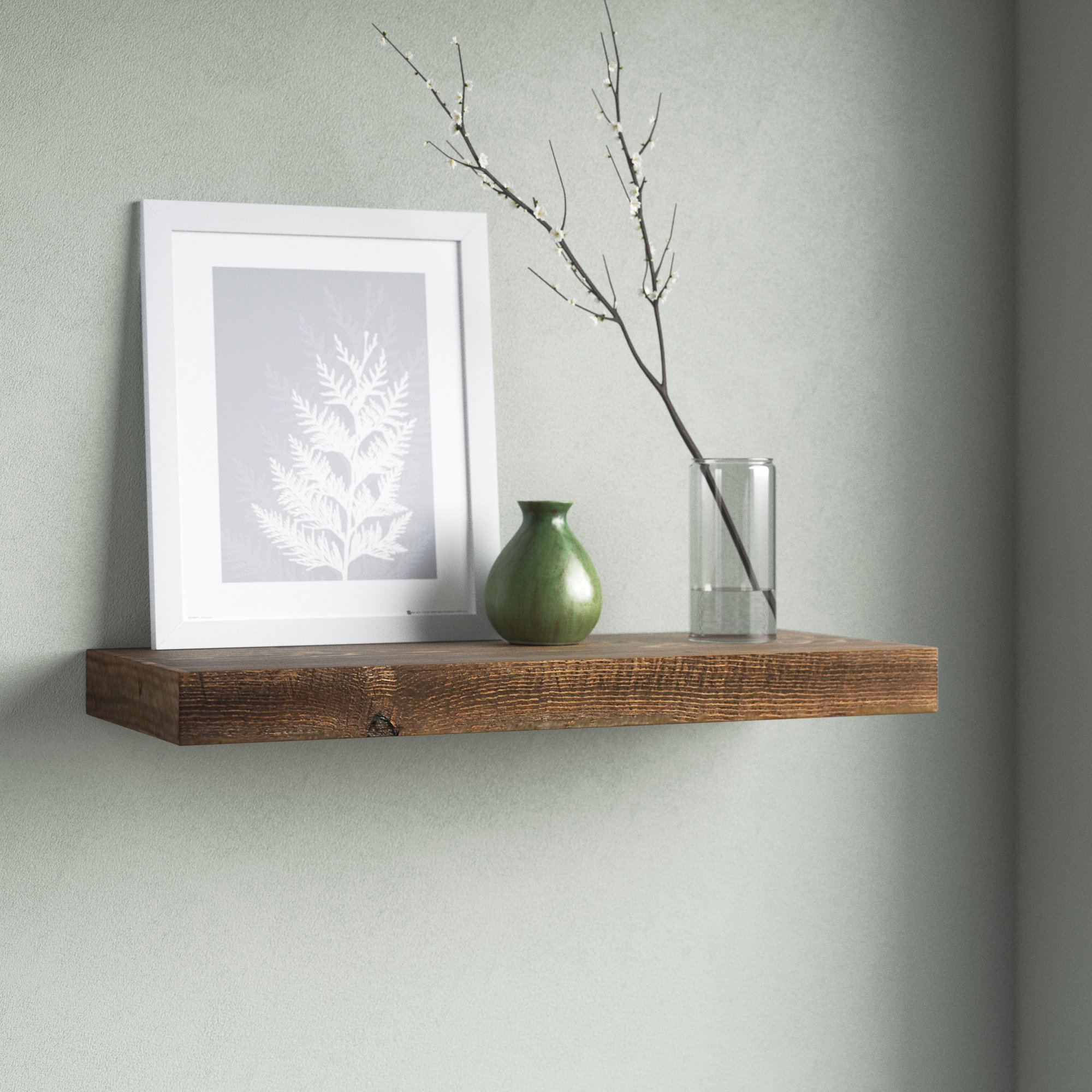 Loon Peak® Pine Solid Wood Floating Shelf & Reviews | Wayfair