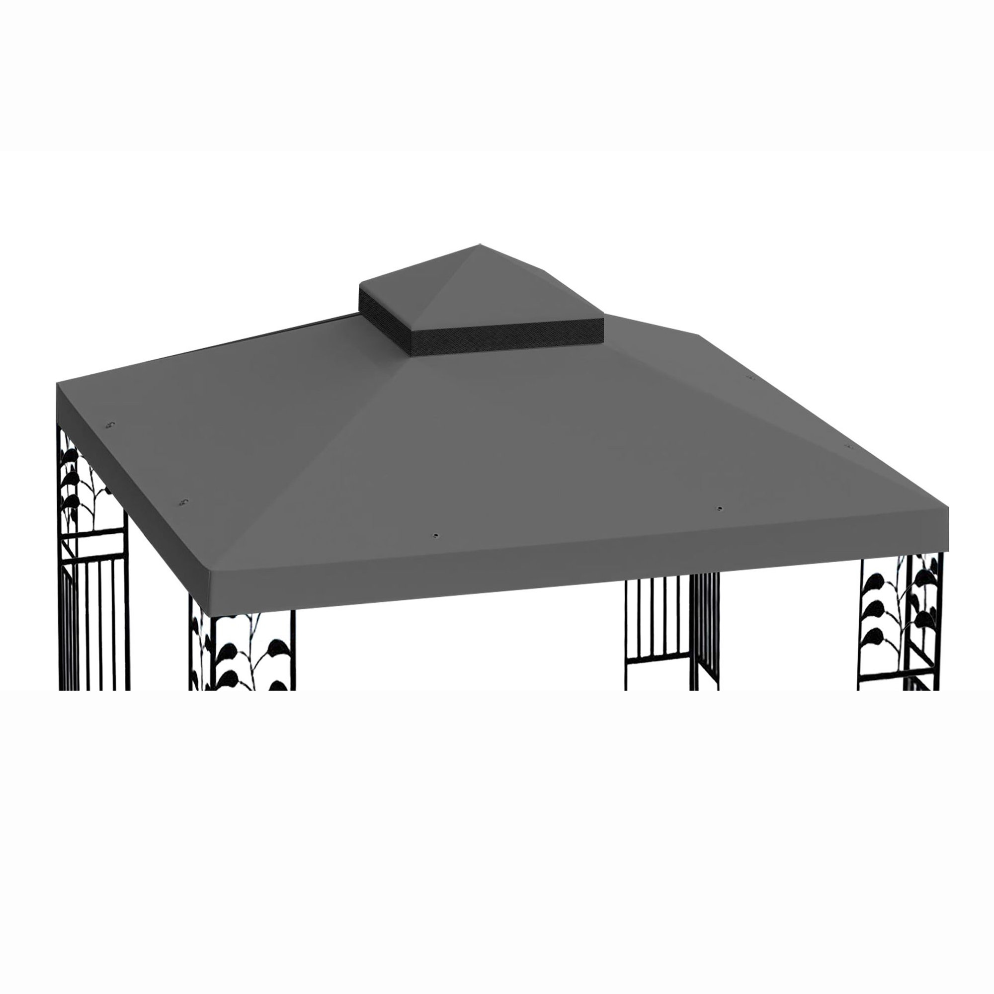 Sunny yard Outdoor Patio Double Tiered Replacement Canopy | Wayfair