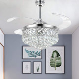Retractable Blades Ceiling Fans You'll Love in 2021 | Wayfair