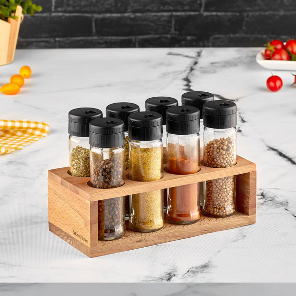 Belfry Kitchen Naxc 8-Jar Free-Standing Spice Rack | Wayfair.co.uk