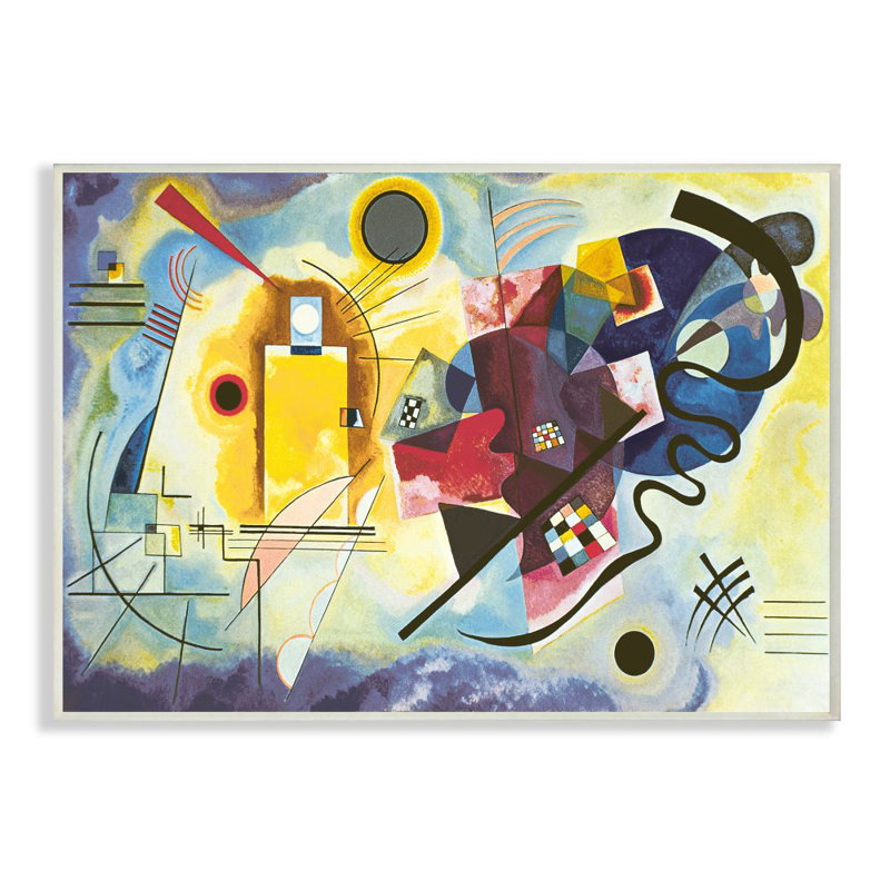 Orren Ellis Classic Kandinsky Abstraction Yellow Red Blue by Wassily ...